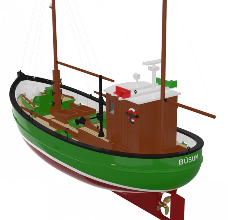 KY Model BUS 24 fishing boat 1:50 kit KYM0140, Model Shop Leeds